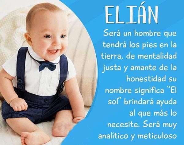 Nombres bonitos para niño y su significado