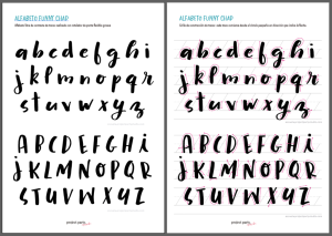 Nombres de materias en lettering para imprimir