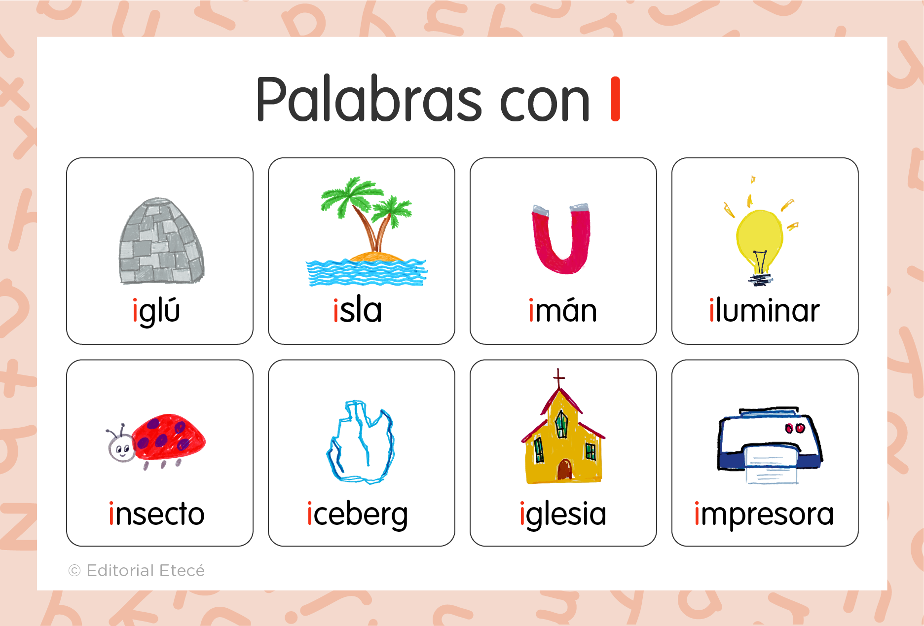 Objetos que Empiezan por la Letra I Objetos que Empiezan por la Letra I