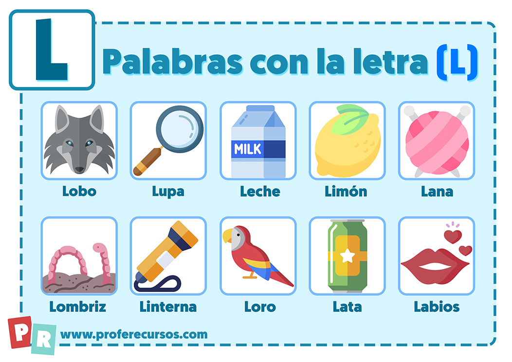 Palabras con l para niños