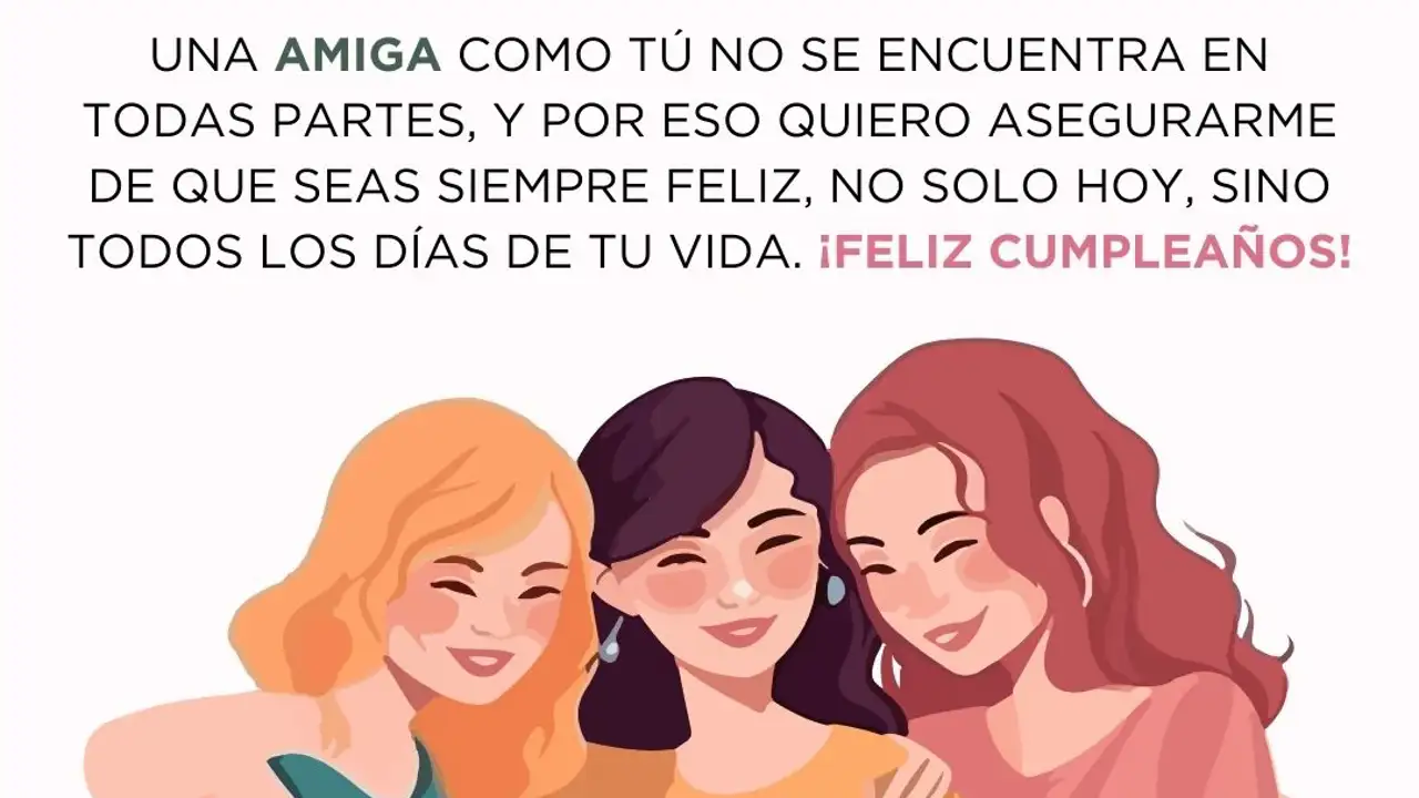 Palabras felicitar a tu mejor amiga