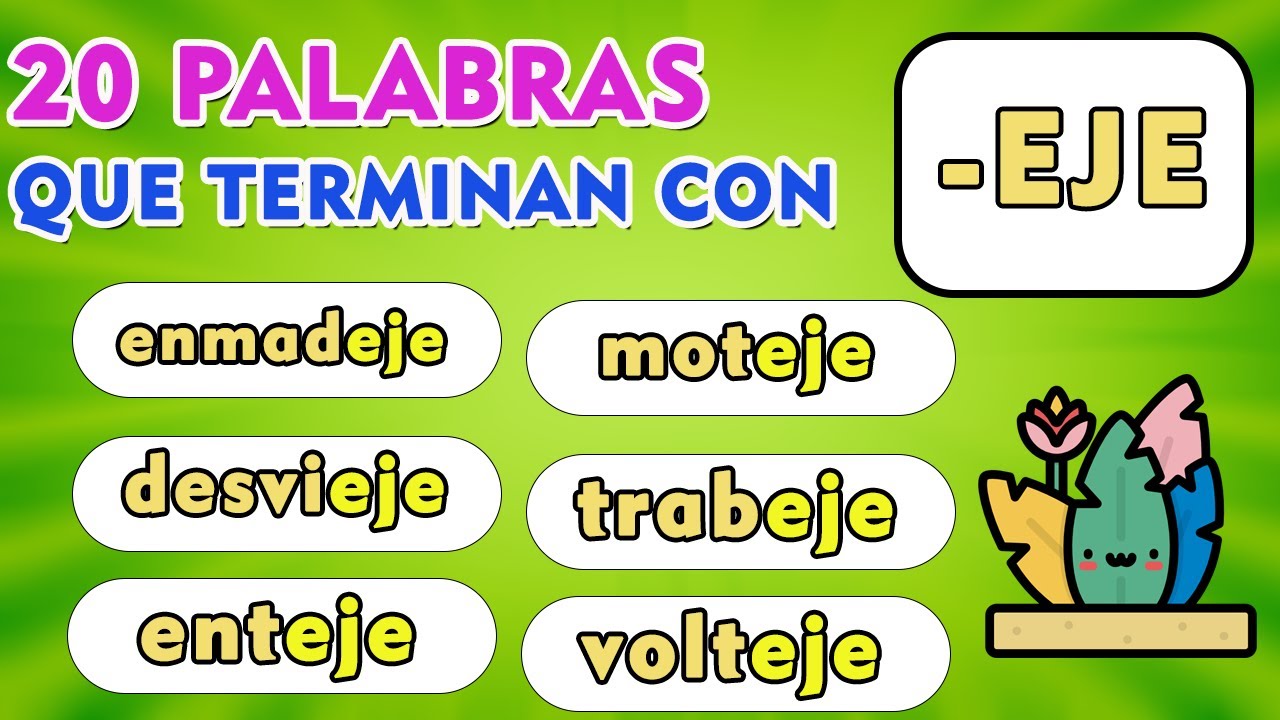 Palabras terminadas en eno